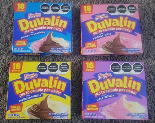 Ricolino Duvalin Assorted Flavors - 18 Pc Box - MADE IN MEXICO - MIX ...