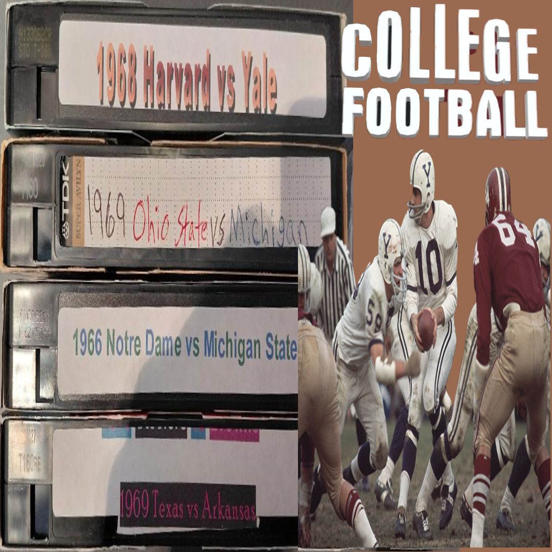 1966-1980 12 old College Sports VHS tapes. Master copies | eBay