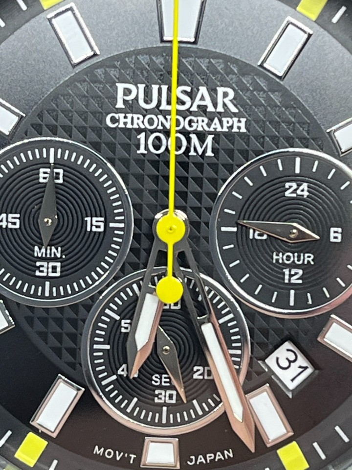 Pulsar Chronograph Watch 100m Waterproof Working - Vintage | eBay