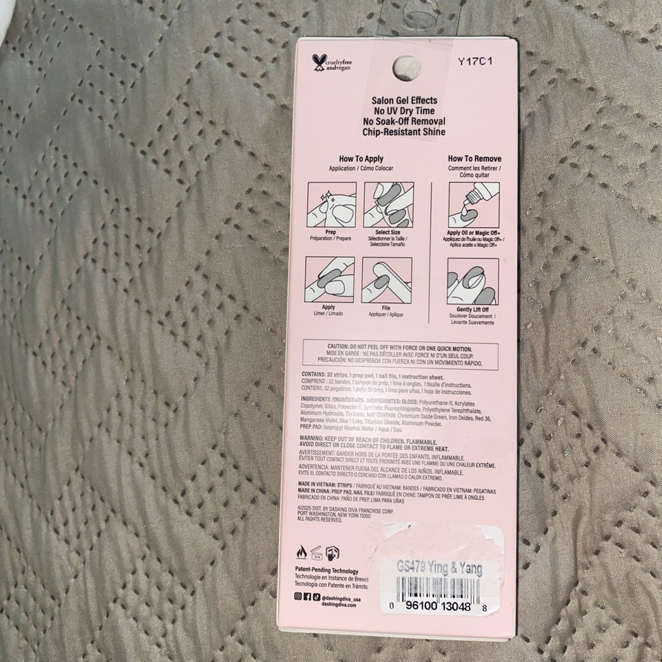 Dashing Diva Ultra Shine 32 Gel Nail Strips - Ying & Yang | eBay