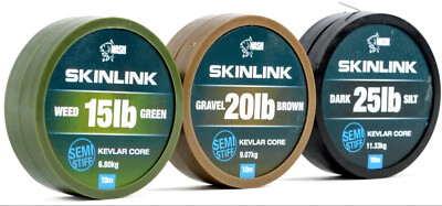 NASH SKINLINK Matt Coated Braid Hooklink 10Mtr - Full Range - FREEPOST ...