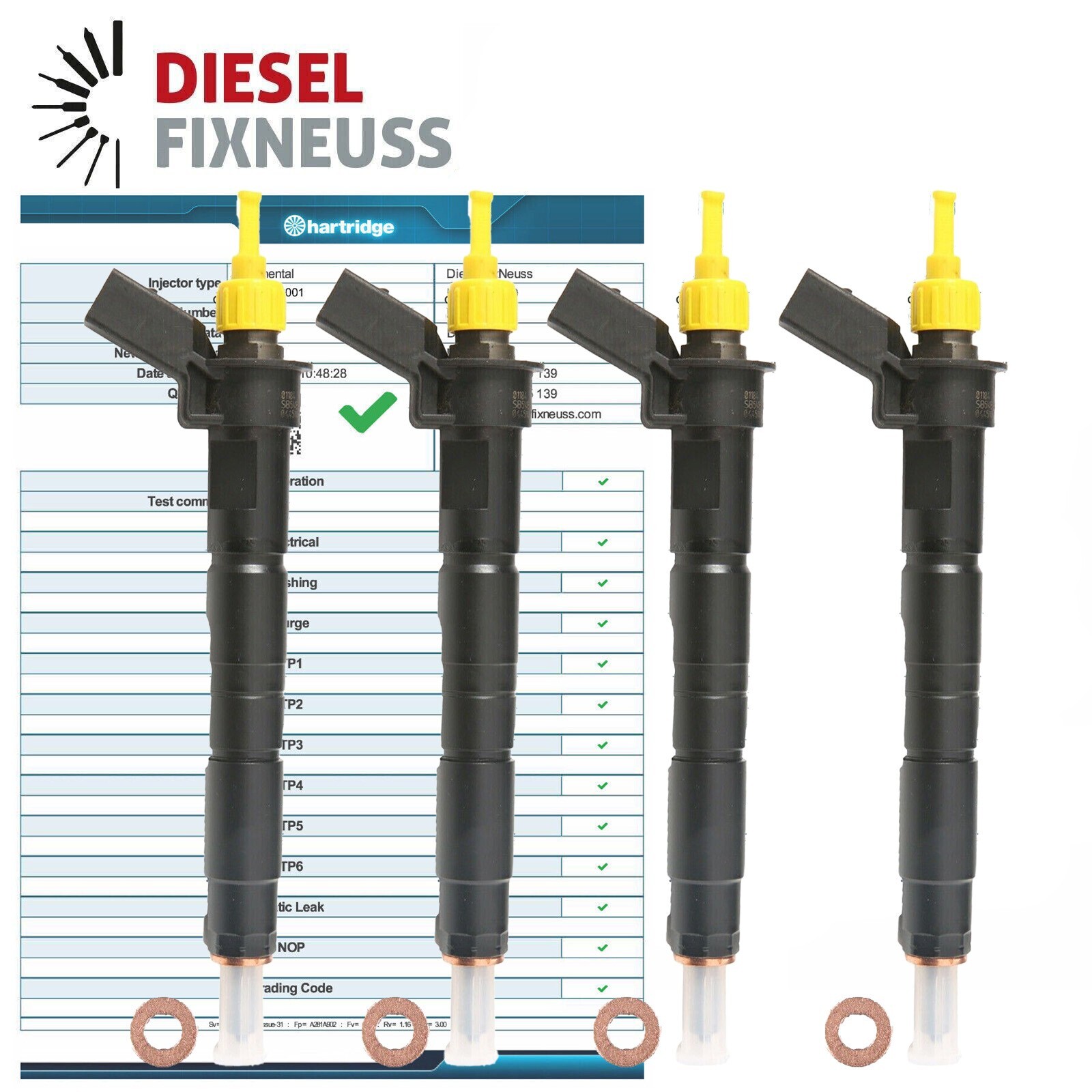 4x Bosch Einspritzdüse 0445116001 Injektor BMW 120d 3er 320d 0986435363 ...