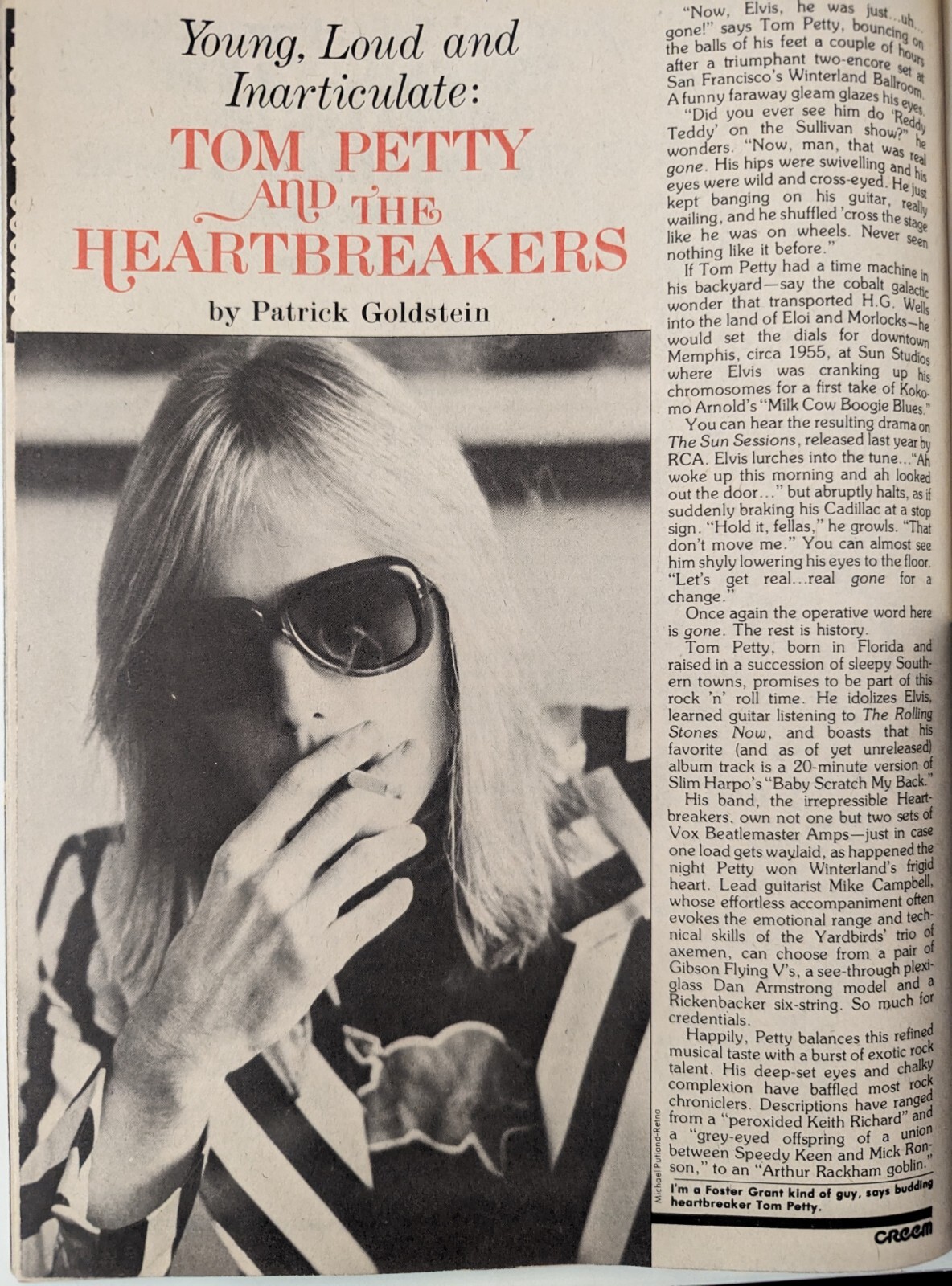 Creem Magazine February 1978 Led Zeppelin, Bowie, KISS, Elvis Costello ...