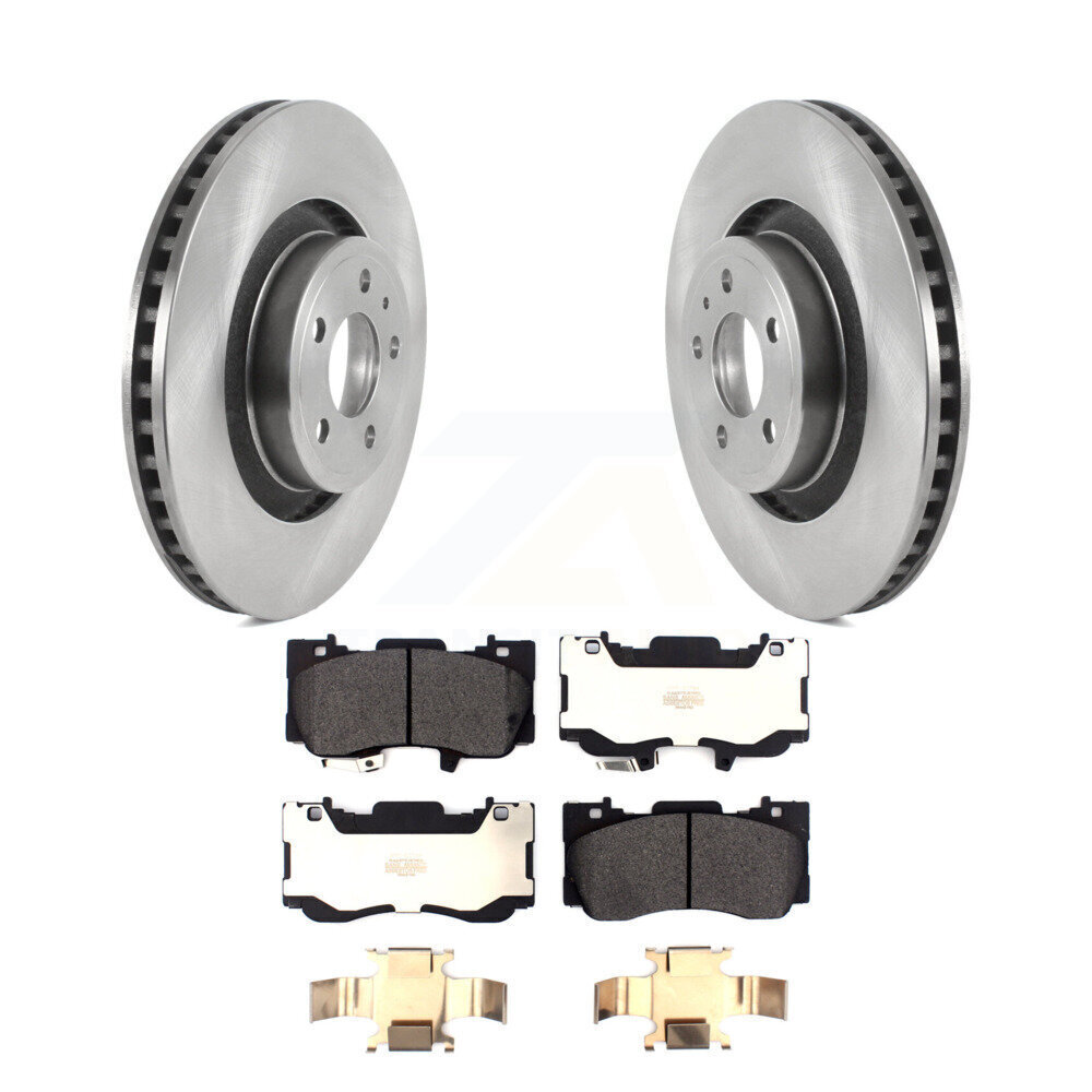 Disc Brake Rotors And Semi-Metallic Pads Front Kit For Ford Mustang | eBay