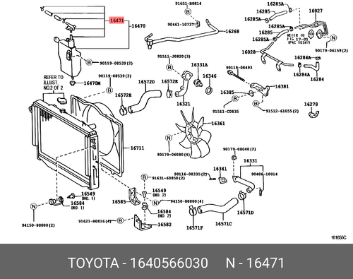 Genuine OE cap sub-assy, reserve tank, 1640566030 for TOYOTA 16405 ...