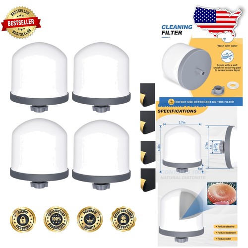 Durable Ceramic Dome Replacement Filters - 1000 Gallons of Safe ...