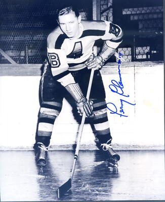 Fern Flaman Autographed Boston Bruins 8x10 Photo COA | eBay