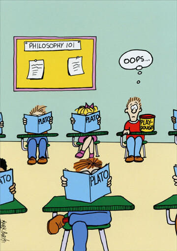 Plato Funny Birthday Card - Greeting Card by Oatmeal Studios | eBay