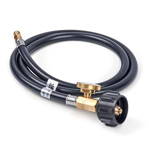 GasSaf 4 FT RV Propane Pigtail Hose,1/4 Inverted Male Flare RV Gas Hose ...
