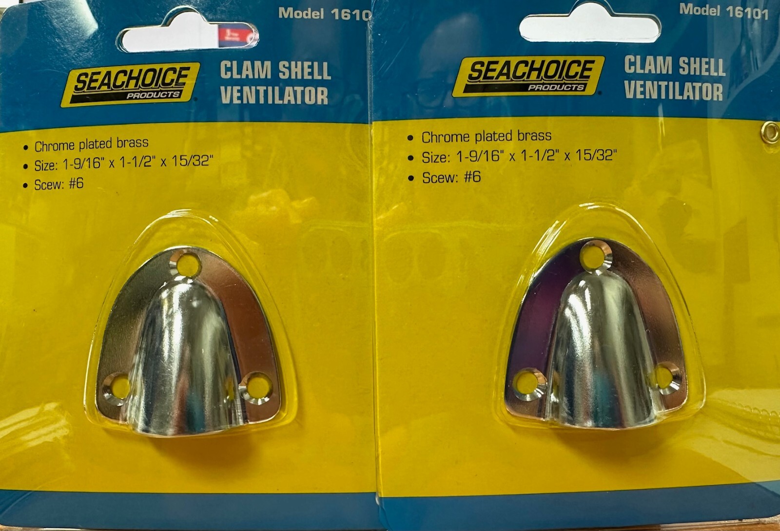 Clam shell 2 pack 16101 chrome brass rigging wiring cover antenna ...