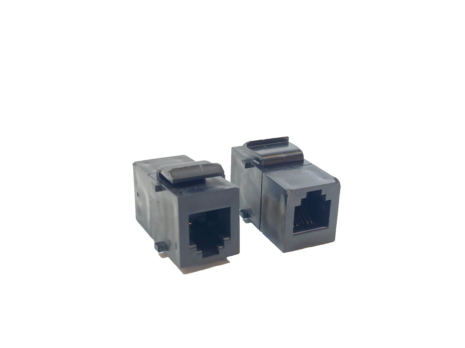 Lot of 2 Female-Female Inline RJ45 8P8C Couplers - Black | eBay