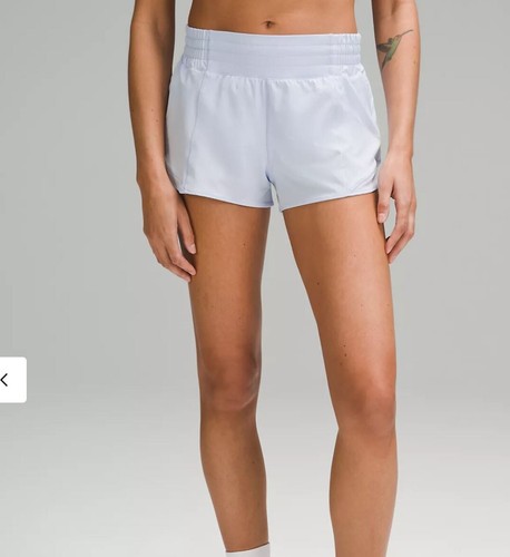 LULULEMON NWT HOTTY HOT SHORTS 2.5" HR SZ 2 WINDMILL BLUE RUN BEACH ...