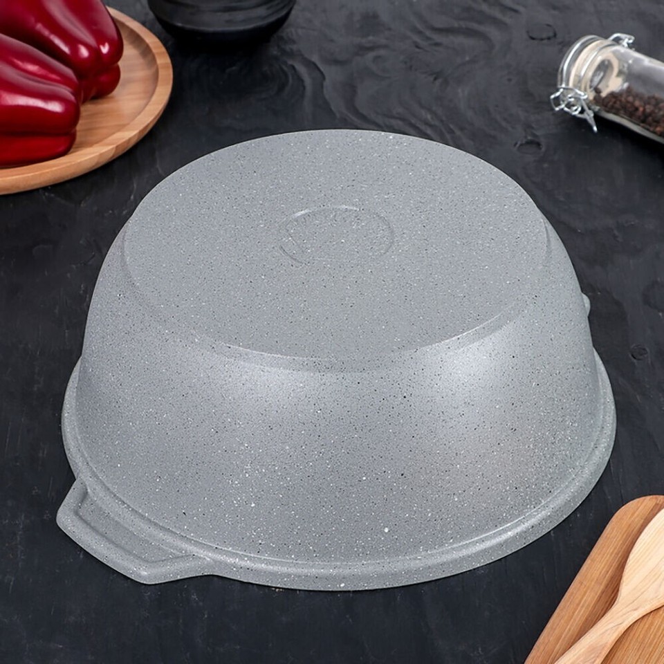 3.2 qt Kukmara Non-Stick Braiser w/Glass Lid, Calderon Dutch Oven ...