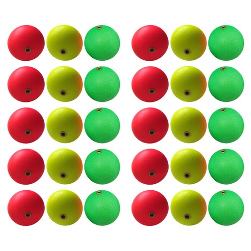 30 Pcs Float Ball Fishing Balss Outdoors Floating Balls for Foam Floats ...