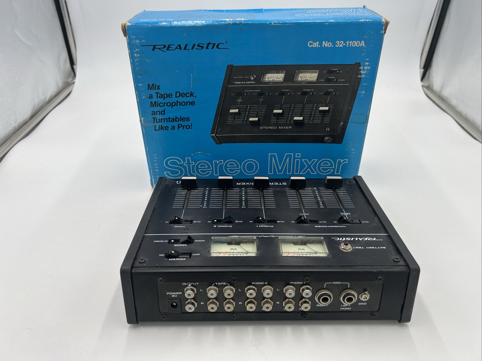 Vintage 1980s Realistic 4 Channel Stereo Mixer Model 32-1100a for sale ...