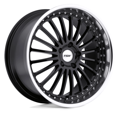 TSW Silverstone 17x8 5x110 40mm Gloss Black with Mirror Cut Lip Wheel | eBay