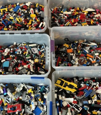 LEGO bulk Lot 5 Pounds Random Parts Pieces Authentic Good Condition ...