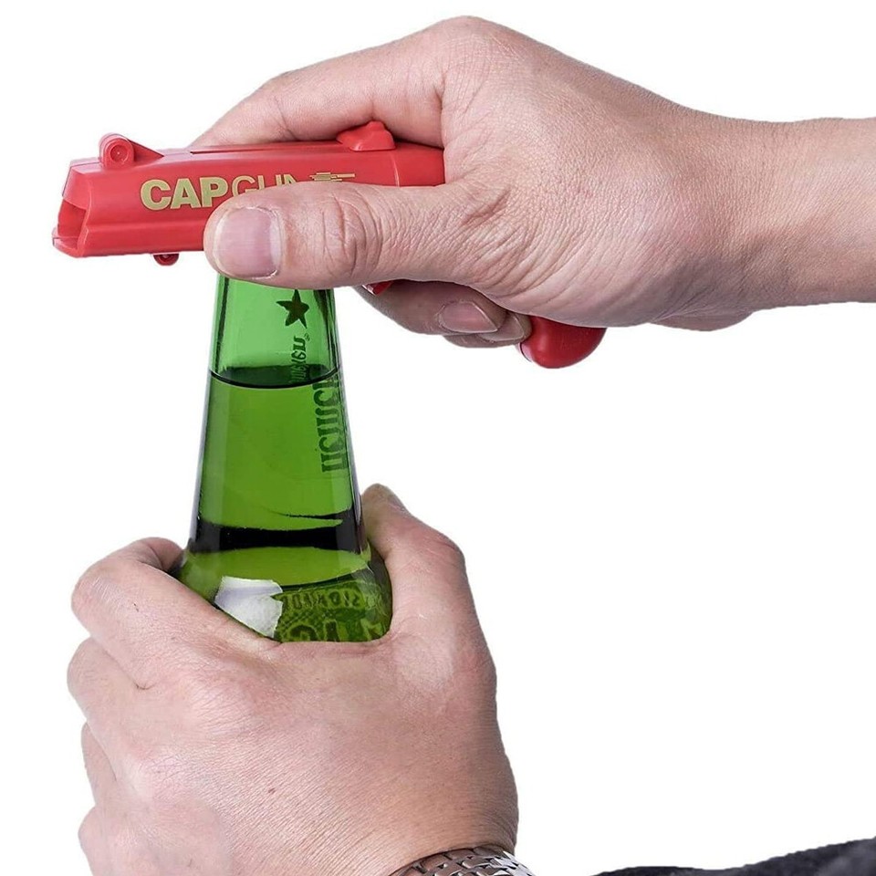 Beer Bottle Opener Cap Gun Launcher Shooter Bottle Opener Creative Game ...