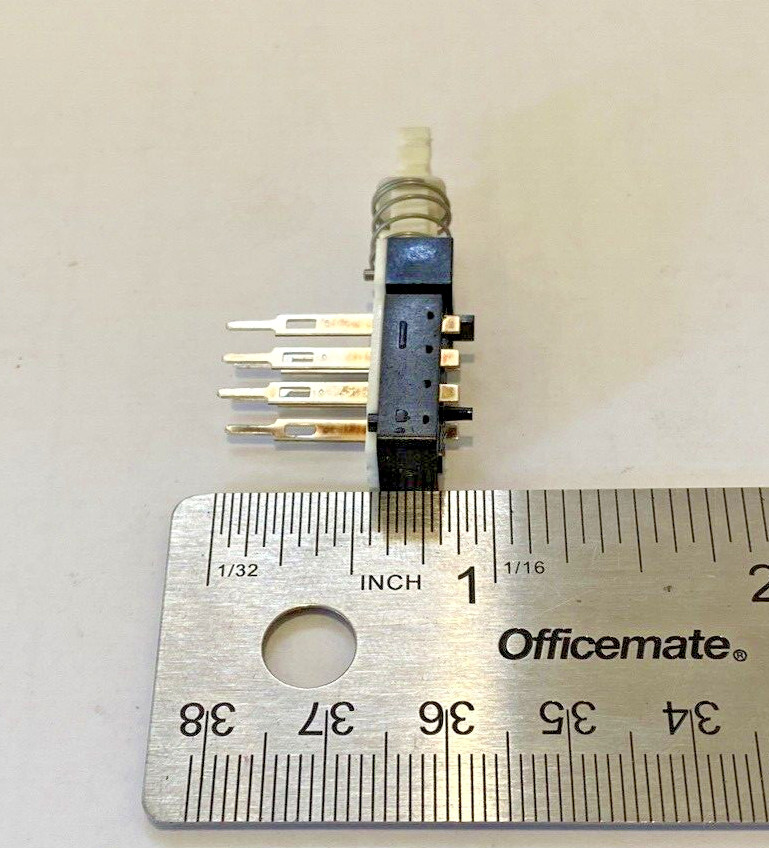 LOT OF 5 ITT SCHADOW AMERICA 121386 PUSH BUTTON SWITCH 6 SILVER ...