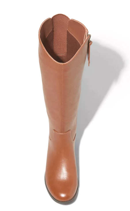 Universal Thread Women's Brisa Tall Faux Leather Cognac Brown Riding ...