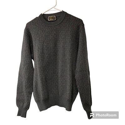 VTG Britches Georgetowne Speckled Gray Mens Size L Sweater 100% Wool | eBay