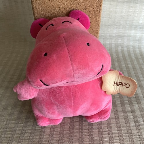 SK Japan Tabekko Hippo Animal Cracker Plush 8" Pink Crane Game Stuffed ...