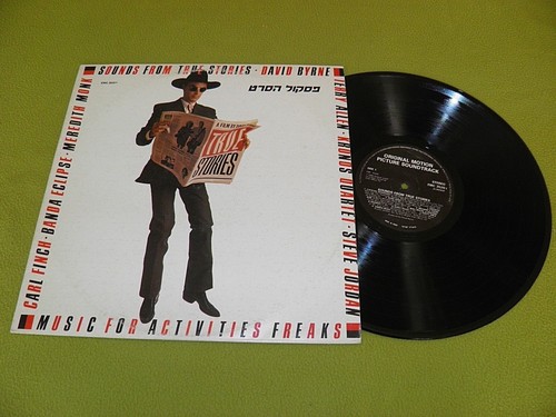 David Byrne - True Stories Soundtrack 1986 Israel Press Hebrew Printed ...