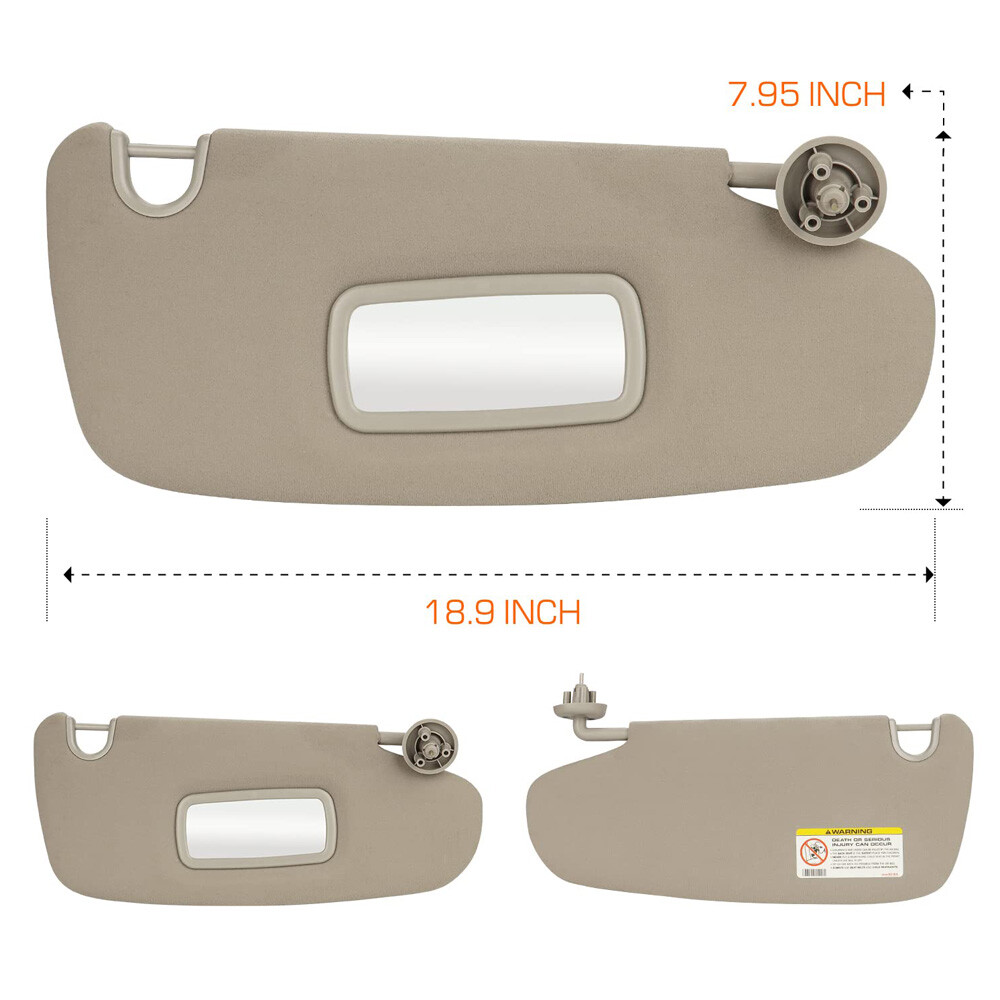 Pair Sun Visor Set For 2002-2009 Dodge Ram 1500 2500 3500 Left + Right ...