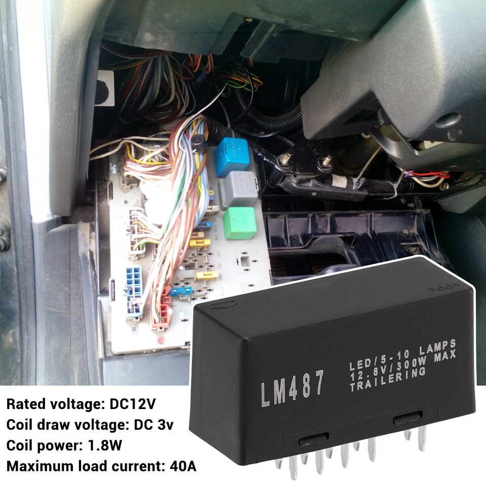 LM487 LED Flasher Relay 10PIN For 2003-2006 Chevy GMC Turn Signal ...