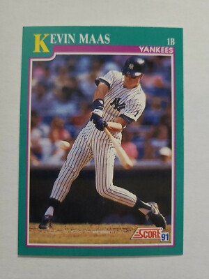 KEVIN MAAS 1991 SCORE BASEBALL CARD # 600 E0374 | eBay