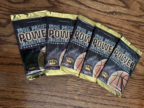 1996 Pacific Power Basketball NBA - Five (5) Sealed Packs | eBay UK