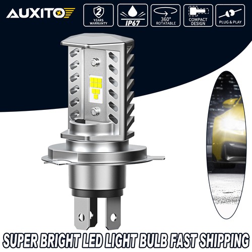 H4 HB2 9003 LED Hi/Lo Bulb Beam White High 6500K Power Motorcycle ...