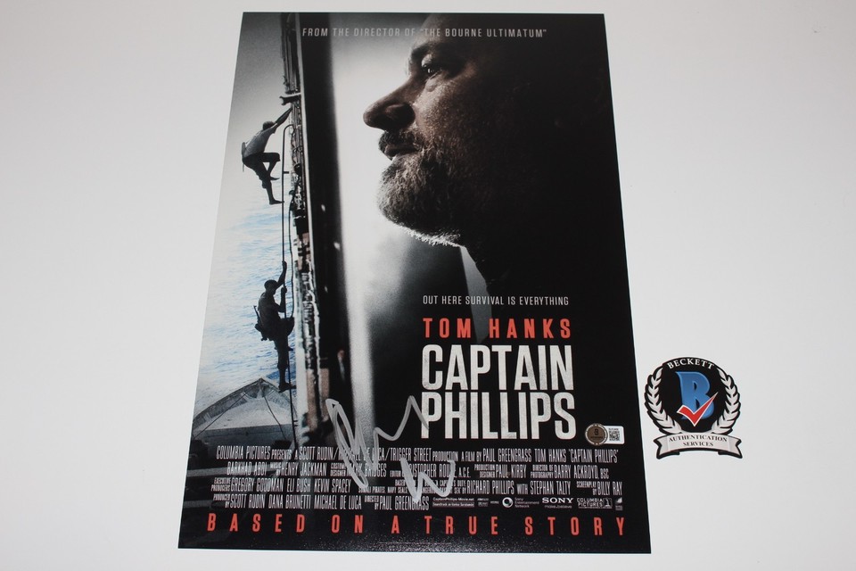 PAUL GREENGRASS SIGNED 'CAPTAIN PHILLIPS' 12x18 MOVIE POSTER BECKETT ...