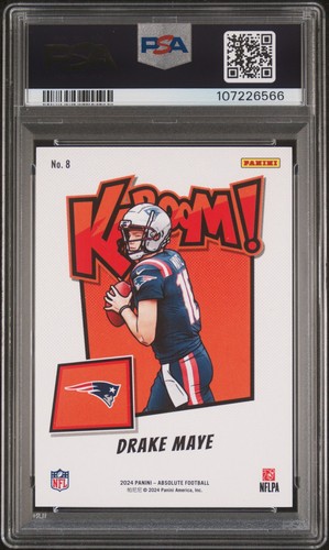 2024 PANINI ABSOLUTE KABOOM! HORIZONTAL GOLD #8 DRAKE MAYE ROOKIE RC 10 ...