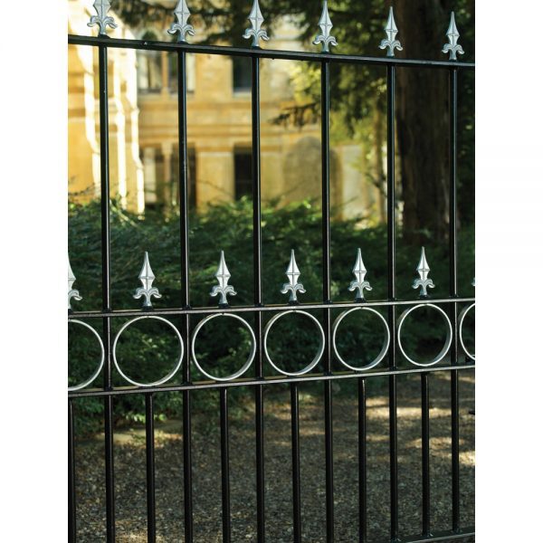 Heavy Metal Garden Pedestrian Gate 5x4' Feet Victorian Style Wrought ...