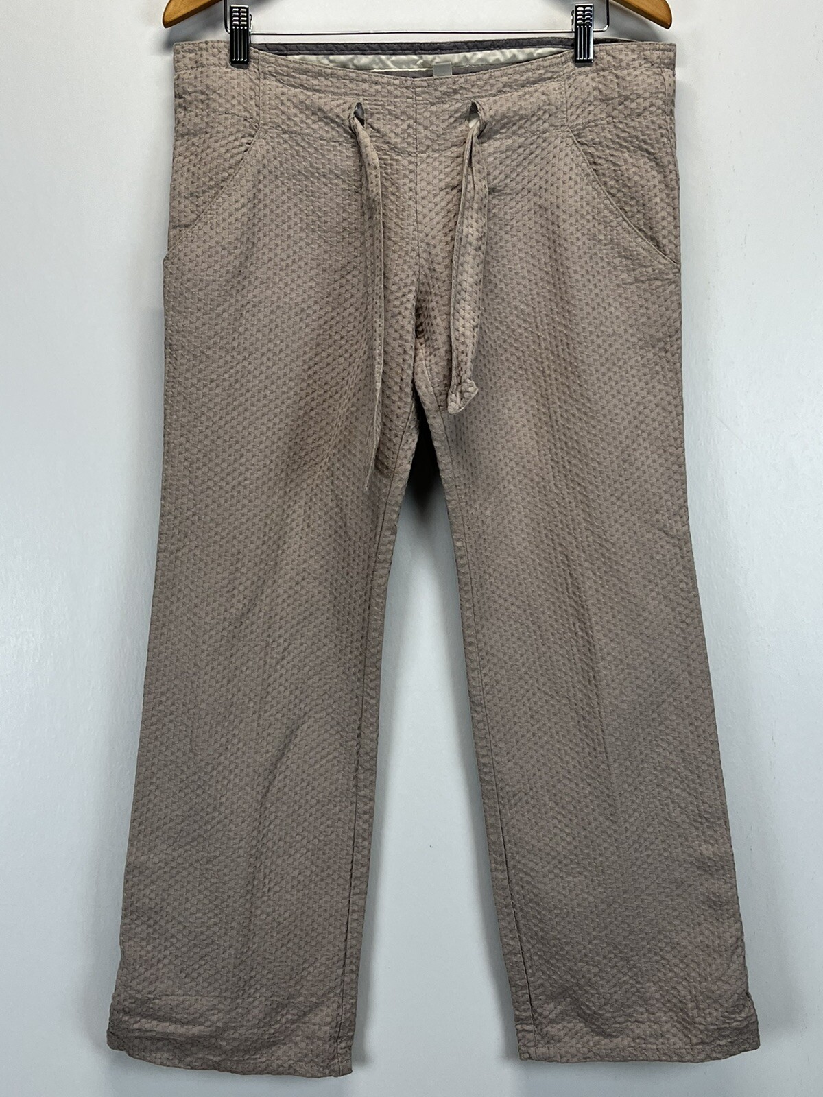 MNG Modern Living Textured Linen Blend Pants Sz 2 GUC… - Gem