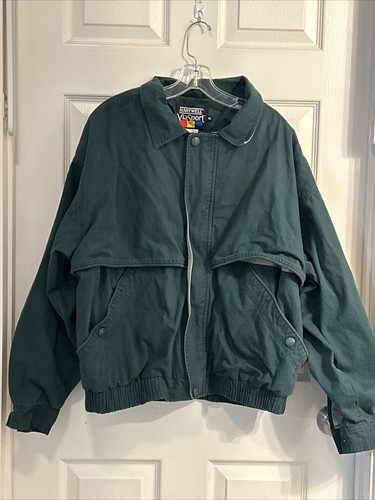 Vtg 1990s Hartwell ViaSport Jacket XLarge Green USA Truck | eBay