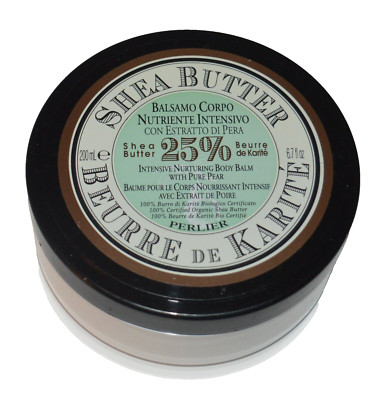 Perlier Shea Butter Intensive Nurturing Body Balm Pure Pear 6.7 oz Made ...