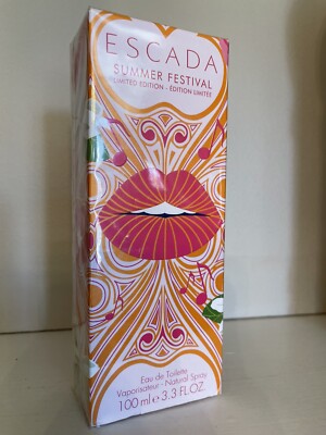 NIB Escada SUMMER FESTIVAL Limited Edition Perfume Eau de Toilette 3 ...