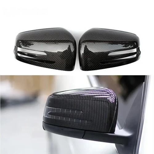 For Benz W204 W212 W218 W176 W117 Real CARBON FIBER MIRROR COVER ...