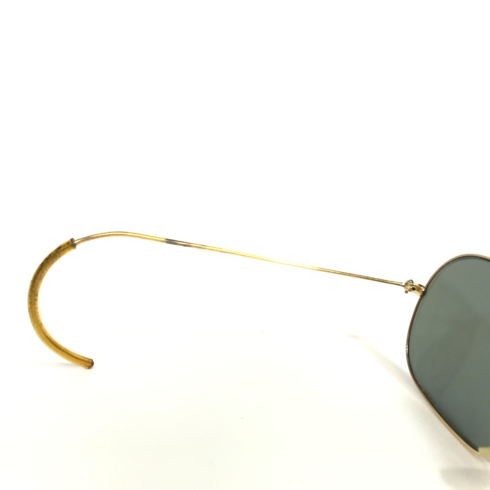 Vintage B&L Ray-Ban Sunglasses Decot Shooter Gold Frames with Cable ...
