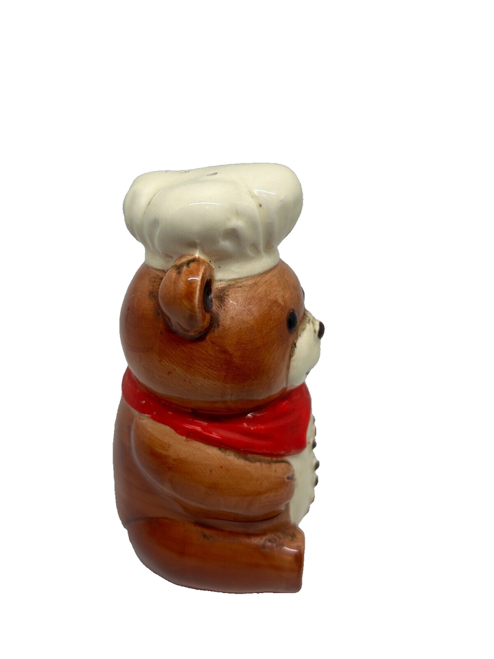 B&D Japan Teddy Bear Chef Pepper Shaker Vintage 5.25” Tall | eBay