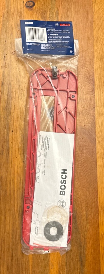 New in Package Bosch Table Saw Dado Insert Red 13-3/4" Long Part ...