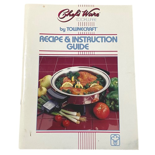 Vtg 90s Chef's Ware Townecraft Recipe and Instruction Guide Cooking ...