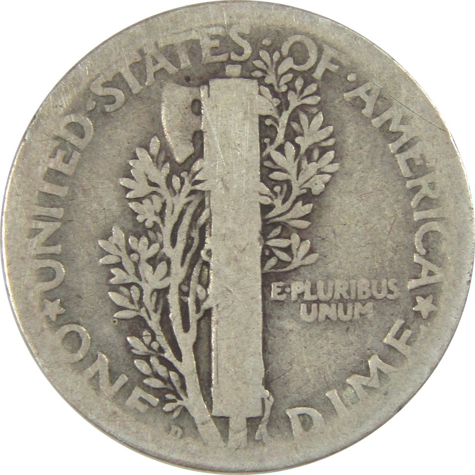 1921 D Mercury Dime G Good Details Silver 10c Coin SKU:I19587 | eBay