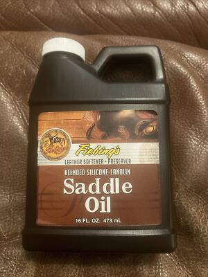 Fiebings Silicone-Lanolin Saddle Oil 16 oz Leather Treatments | eBay