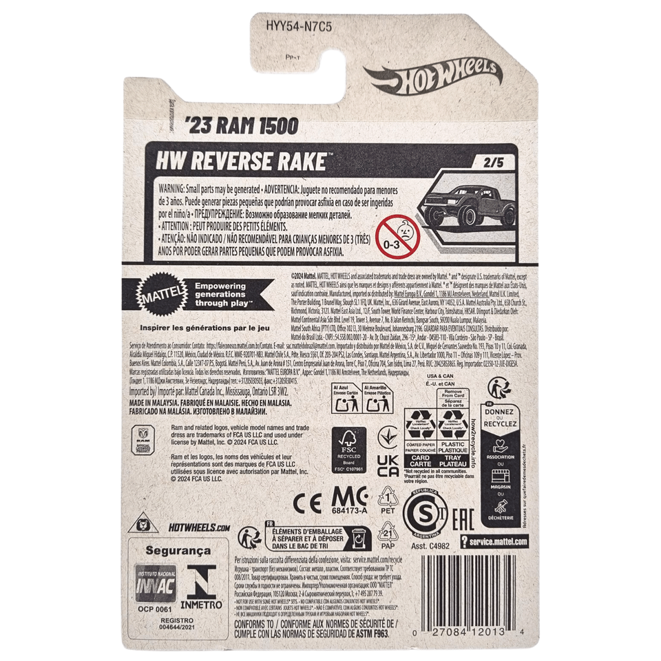 Hot Wheels '23 RAM 1500 HW Reverse Rake Series New Release Case D 2025 ...