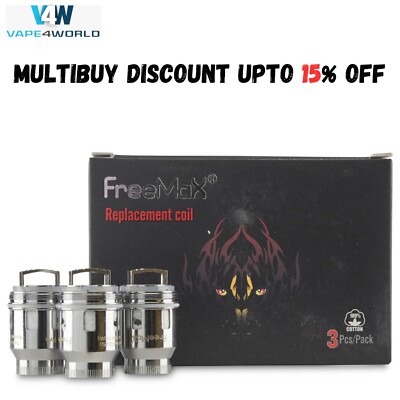 Freemax Mesh Pro Coil Quad 0.15Ω Pack Of 3 Replacement Coils - Free Max ...