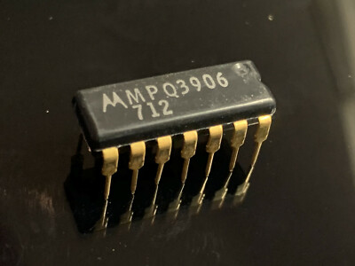MPQ3906 SERIES MPQ QUAD TRANSISTOR ARRAY 14-PIN DIP GOLD LEADS LAST ...