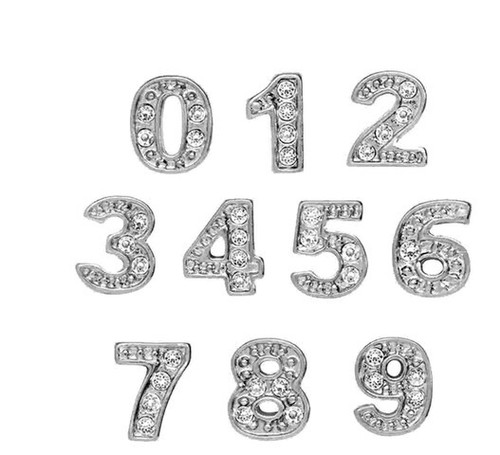Floating Locket Number Charms | eBay